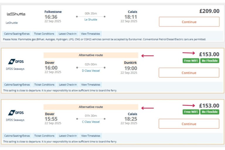 Eurotunnel Tickets & Prices - Compare and Alternatives