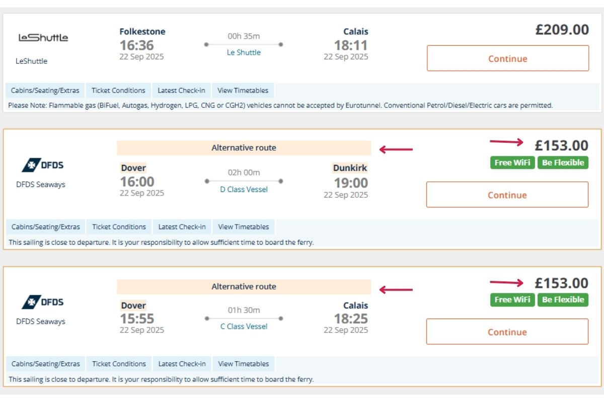 Eurotunnel Tickets & Prices - Compare and Alternatives